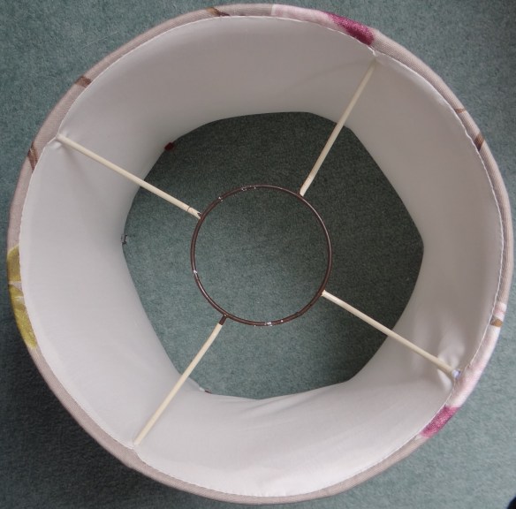 How to Recover a Lined Fabric Lampshade | thestitchsharer